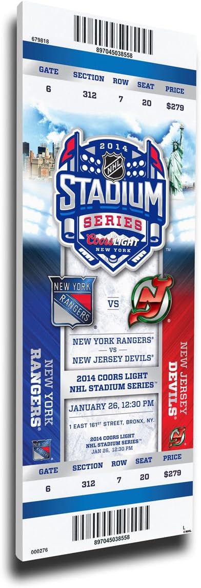 Amazon.com: NHL New York Rangers 2014 Stadium Series Devils vs. Rangers ...