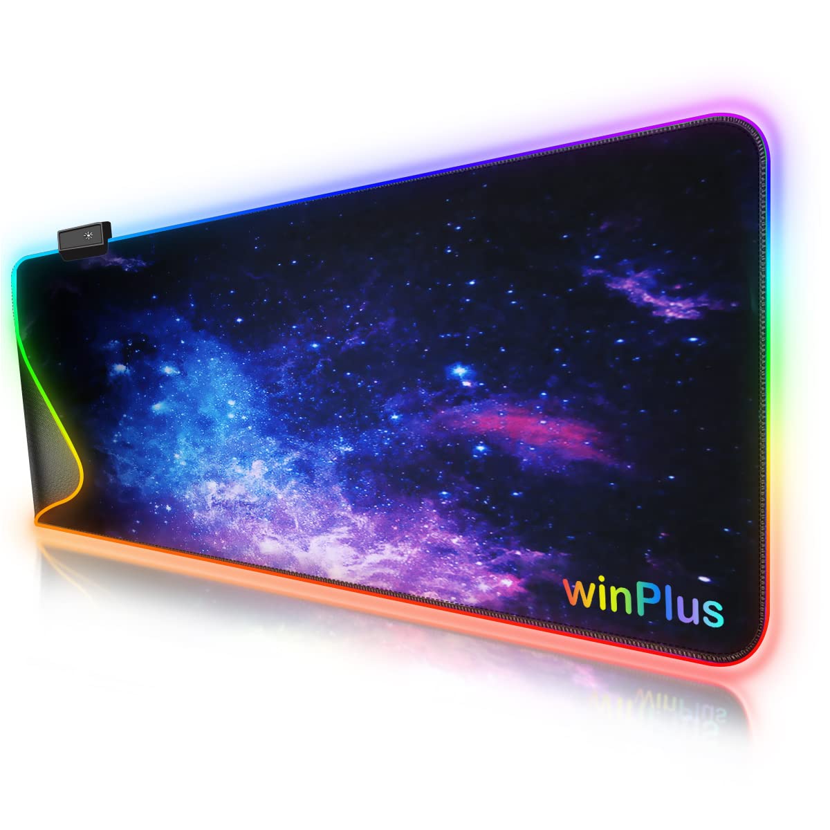 WINPLUS RGB Gaming Mouse Pad, Extra Large Extended Soft Anti-Slip ...
