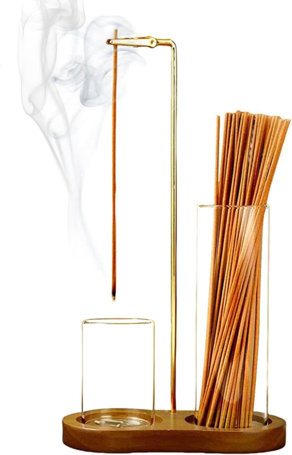 Amazon.com: Incense Holder for Sticks, 2 in 1 Wooden Incense Burner ...