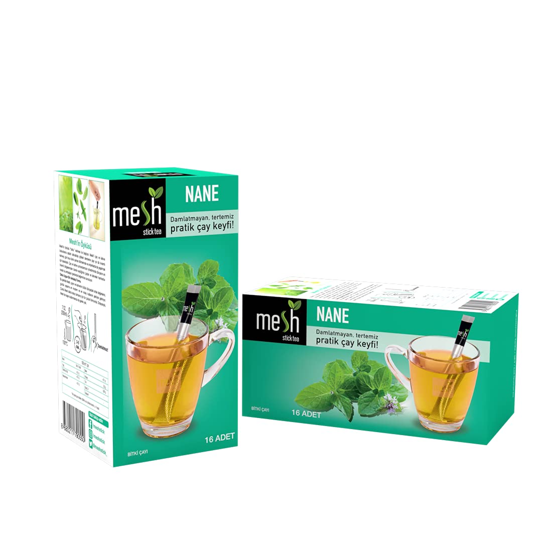 Amazon.com : Mesh Peppermint Stick Tea | 16 Sticks | Premium Instant ...