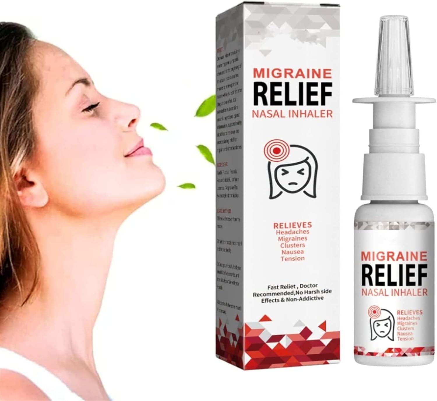 Migcare Migraine Relief Nasal Inhaler for Headaches & Tension Relief ...