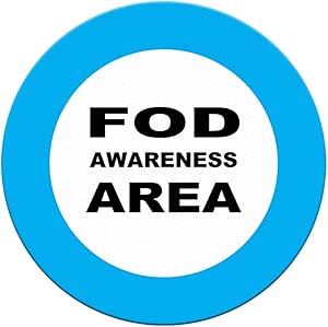Amazon.com : Fod Awareness Floor Decals Area Blue Anti-Slip Round Shape ...