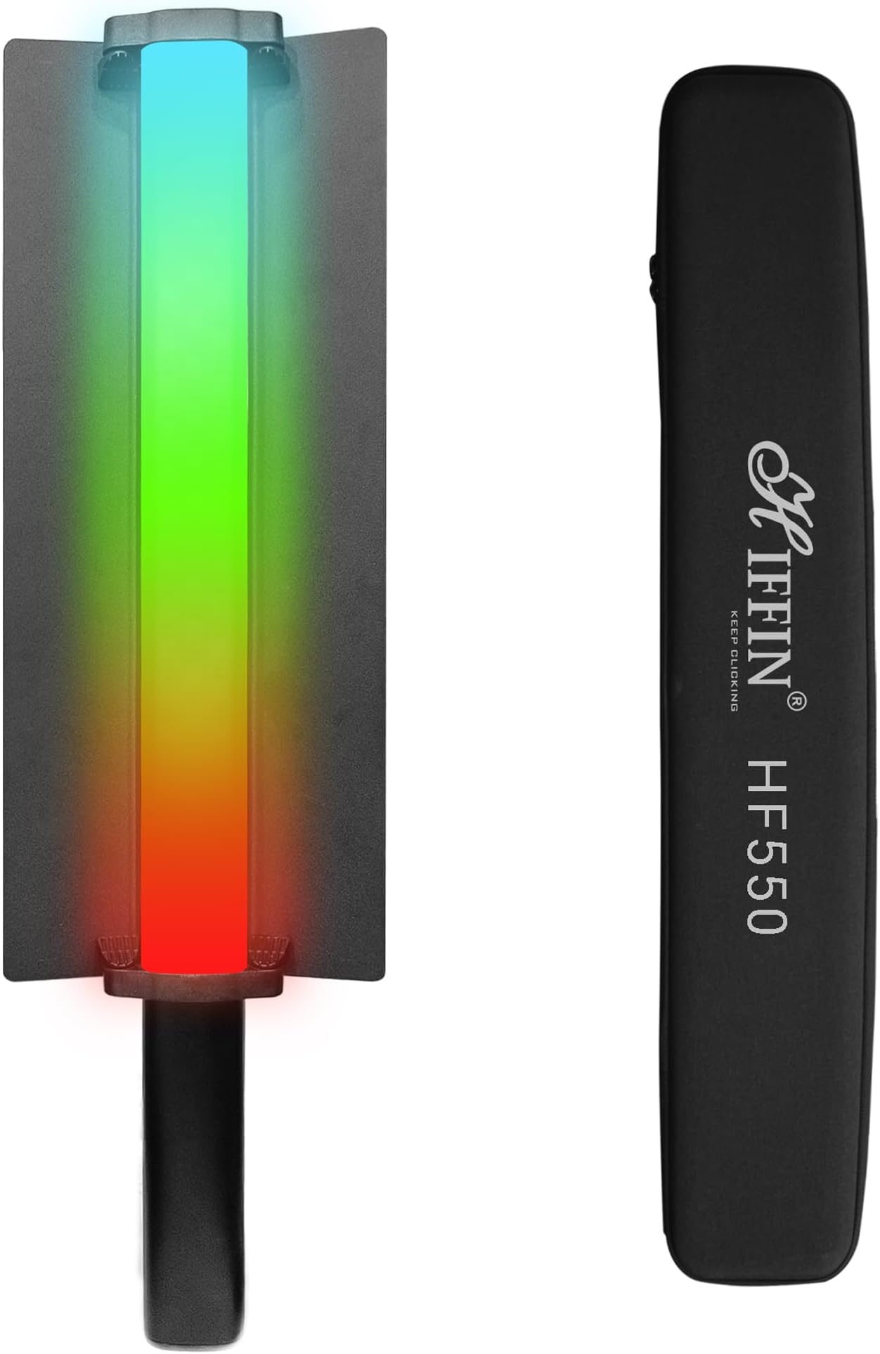 HIFFIN HF-550 RGB LED Stick Light with 30W Power, RGB CCT HSI Mode ...