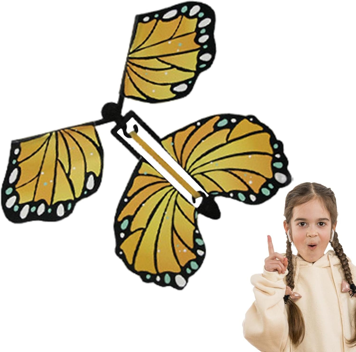 Flying | Wind Up Fairy Flying Toy,Flutter Flyers ButterfliesWind Up ...