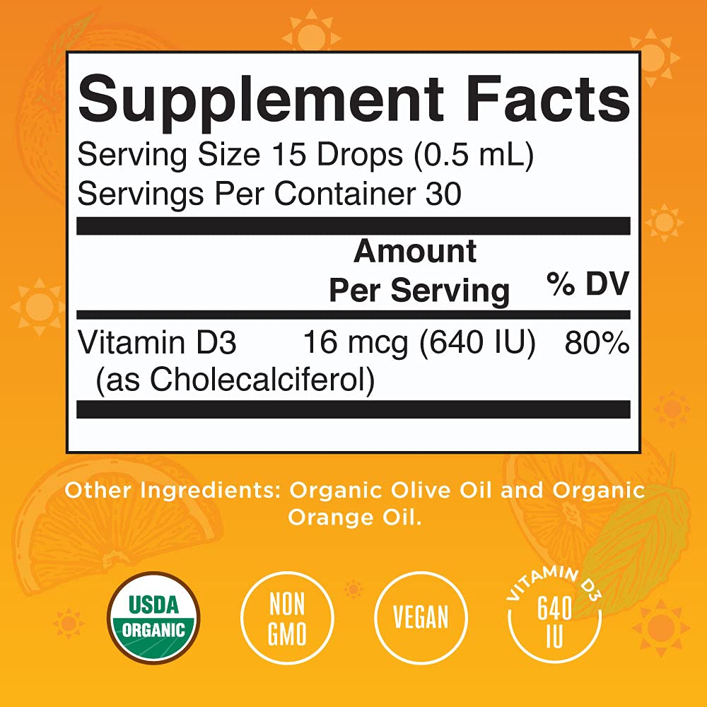 USDA Organic Vitamin D3 Liqui...B08TC5GB4W | Encarguelo.com