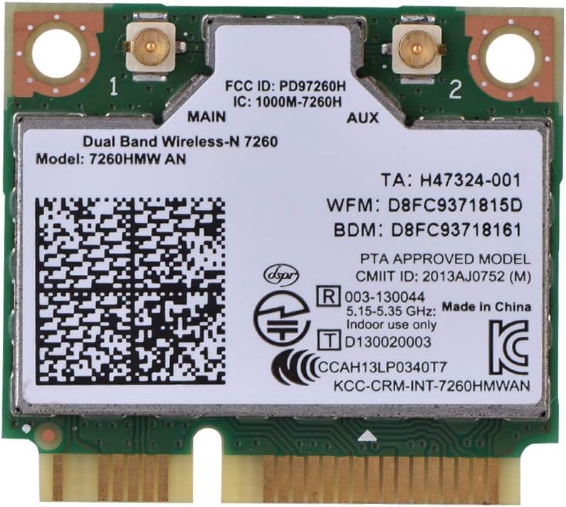 Bluetooth WiFi PCI-E Wireless Karte, Dual Band Netzwerkkarte für ...