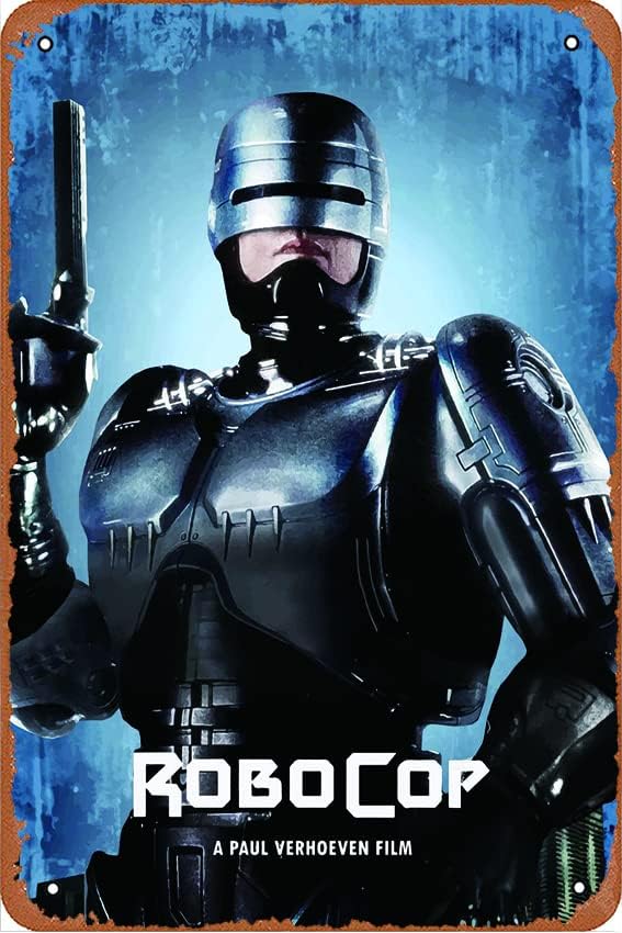 Amazon.com : RoboCop Minimal Movie Posters Retro Metal Tin Vintage Sign ...