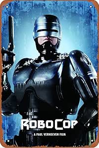 Amazon.com : RoboCop Minimal Movie Posters Retro Metal Tin Vintage Sign ...