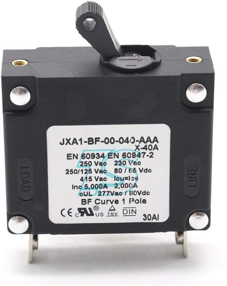 Toggle Single Pole Circuit Breakers, Manual ON/Off Toggle Reset Switch ...