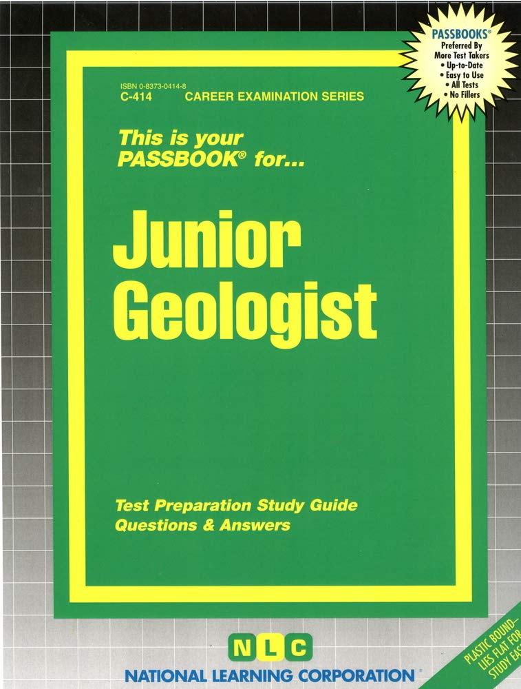 Junior Geologist(Passbooks) (Career Examination Series): National ...