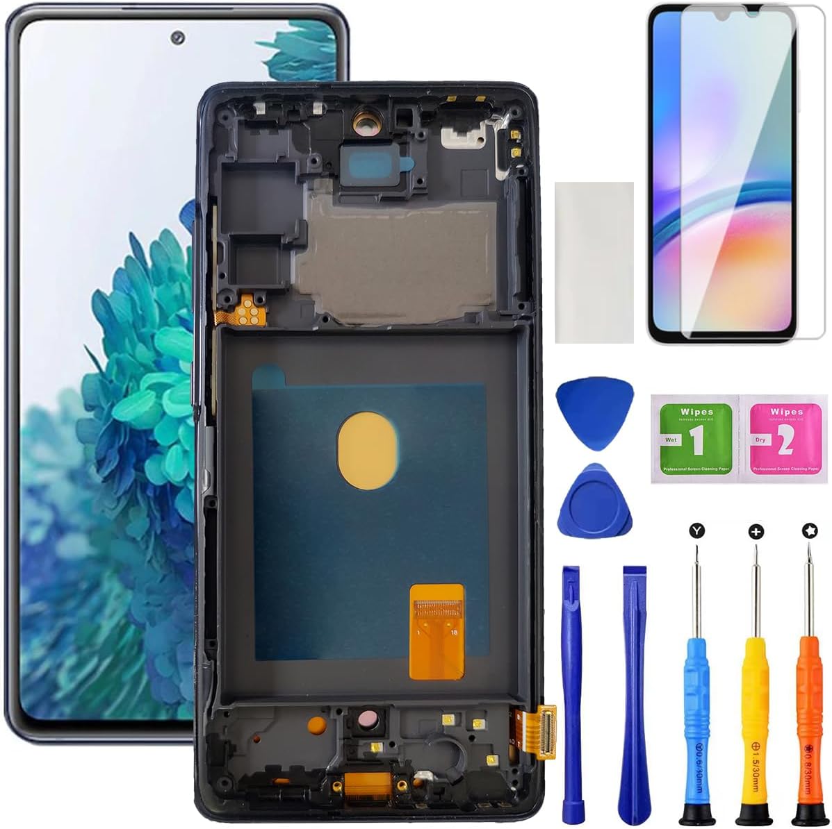 Amazon.com: AMOLED for Samsung Galaxy S20 FE 5G Screen Replacement Kit ...