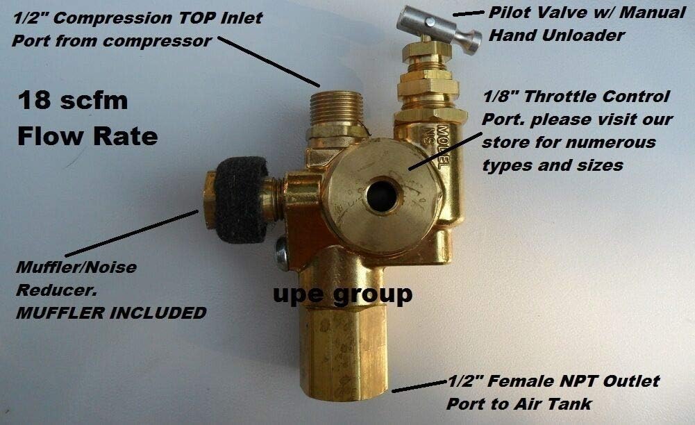 Air Compressor Pilot check valve unloader combination gas dischar140 ...