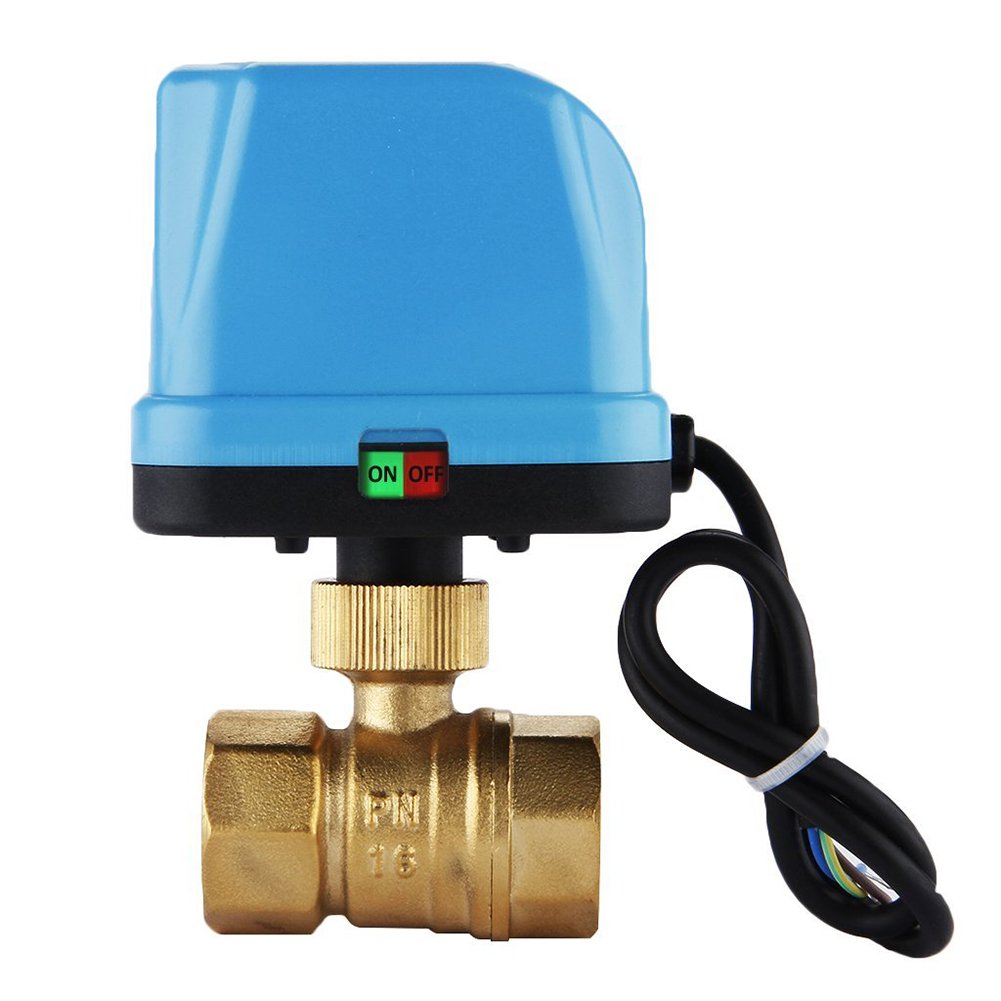 Buy POIUYT 2-Way Zone Valve Two-Way Valve Motor Ball Valve Electric ...