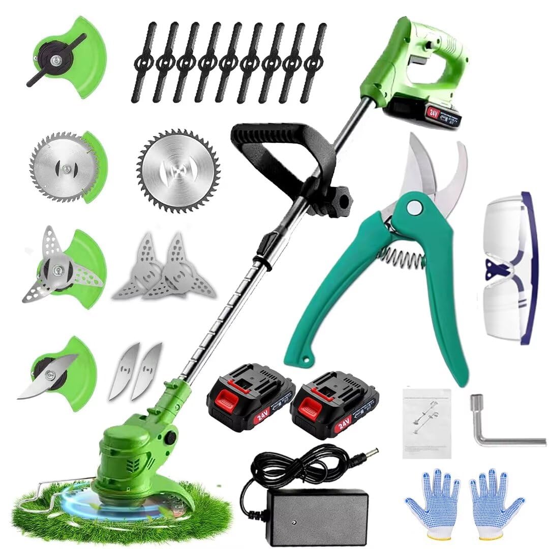 Amazon.com : Electric Weed Wacker, Weed Wacker 24V 2.0Ah Battery ...