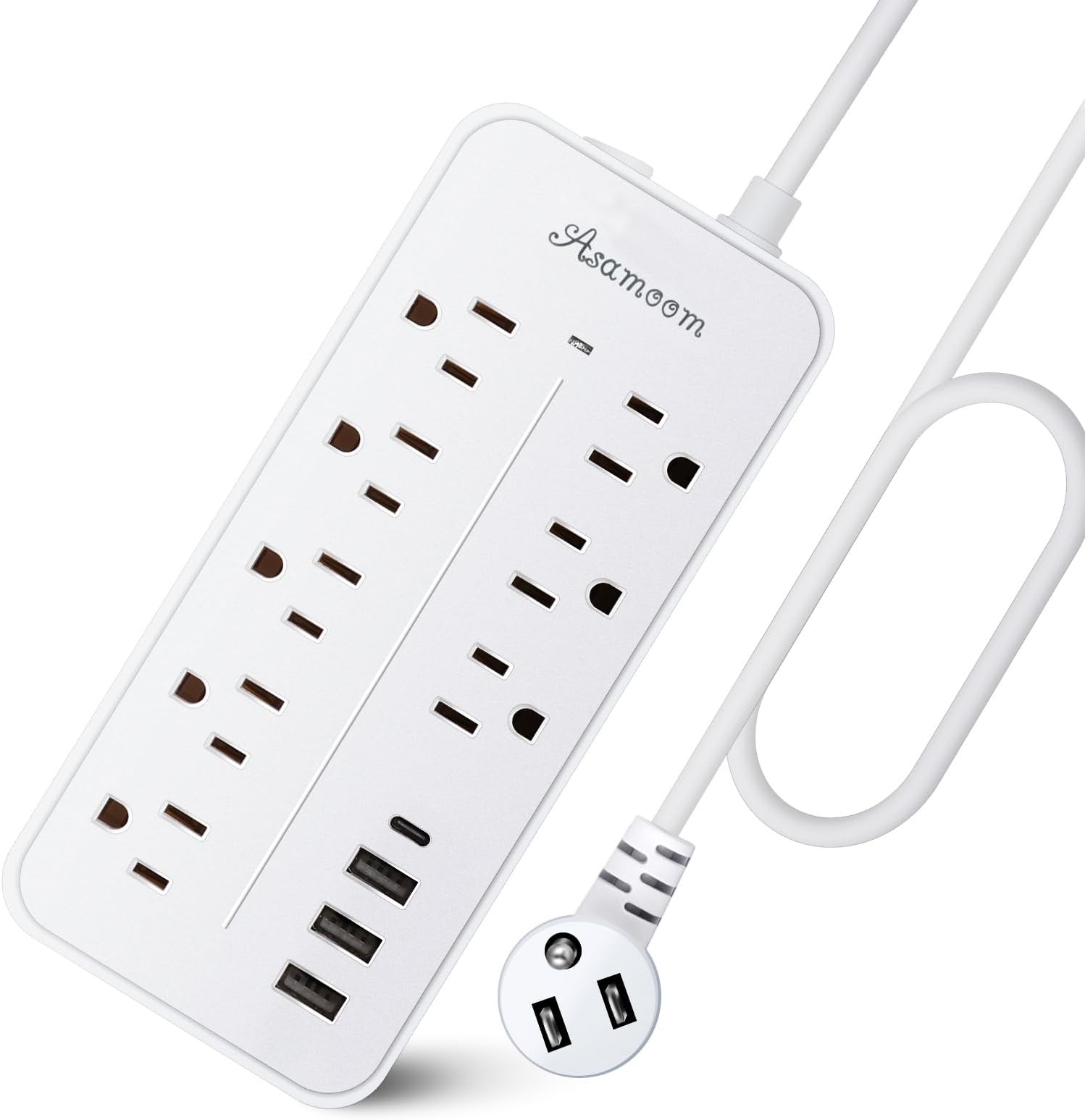 Amazon.com: 25FT Surge Protector Power Strip Extension Cord with USB C ...