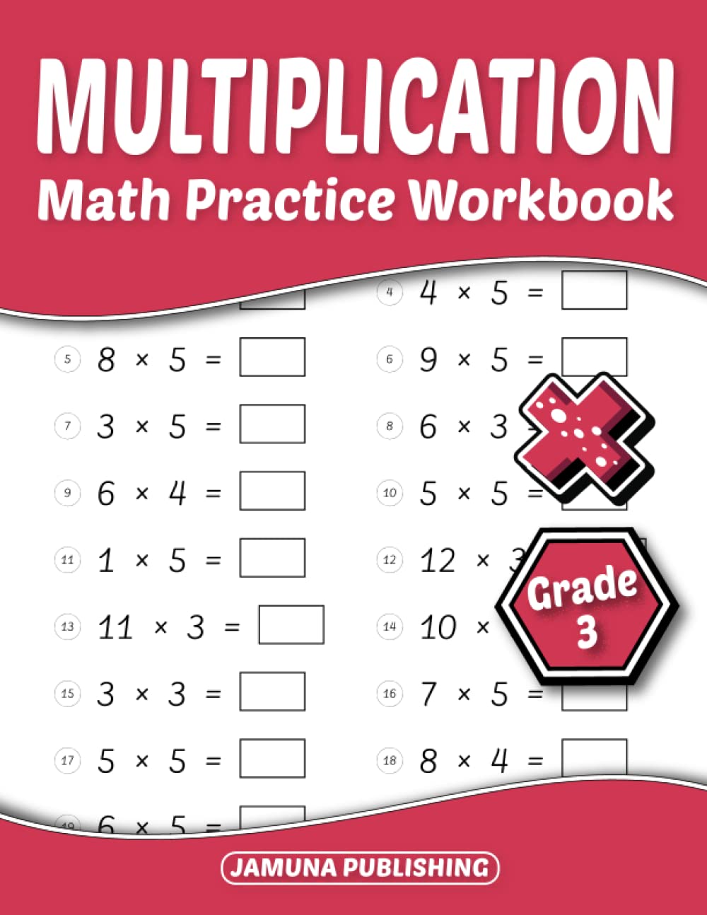 Math Multiplication Practice Workbook Grade 3: 3rd-Grade Math Practice ...