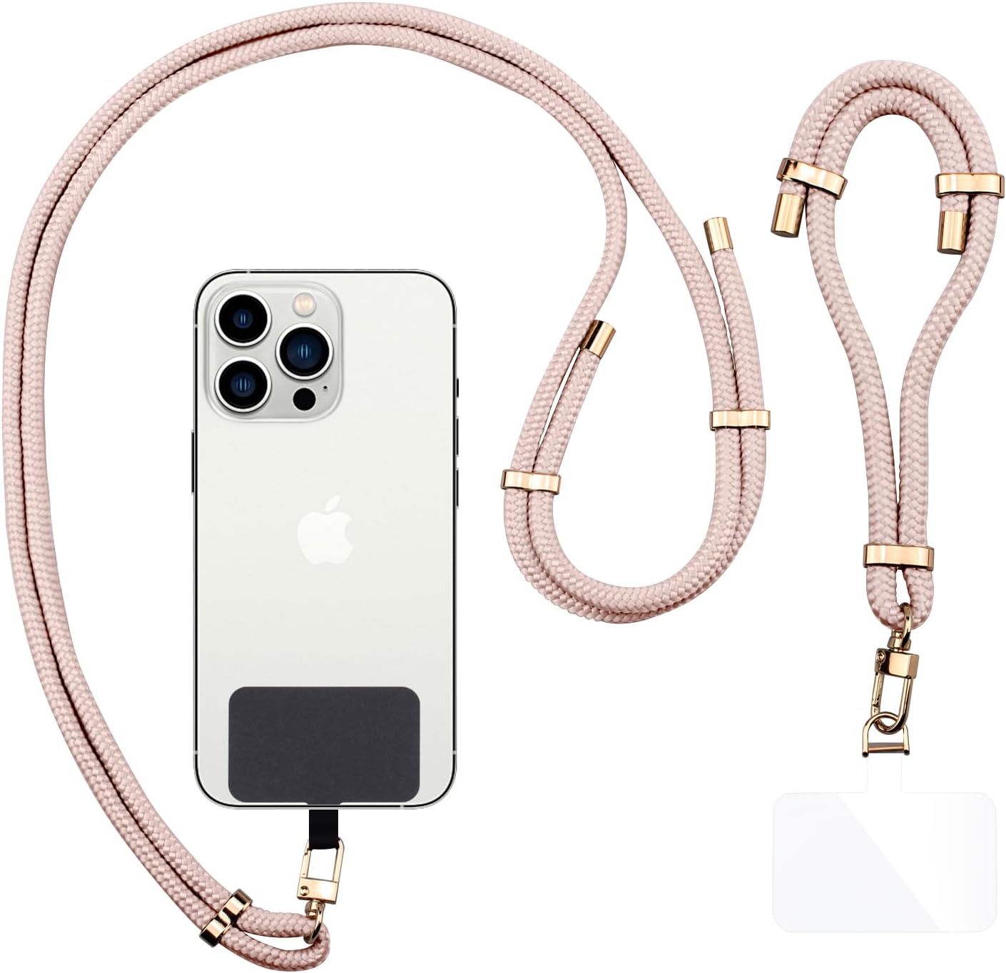 2 Pads Mobile Phone Lanyard with 2Pcs Patch Tether Tab,H HOME-MART ...