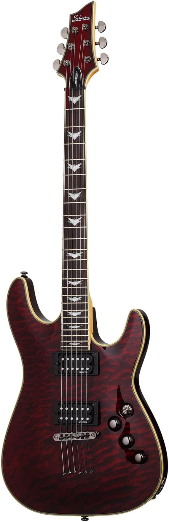 Amazon.com: Schecter Omen Extreme-6 Electric Guitar - Black Cherry ...