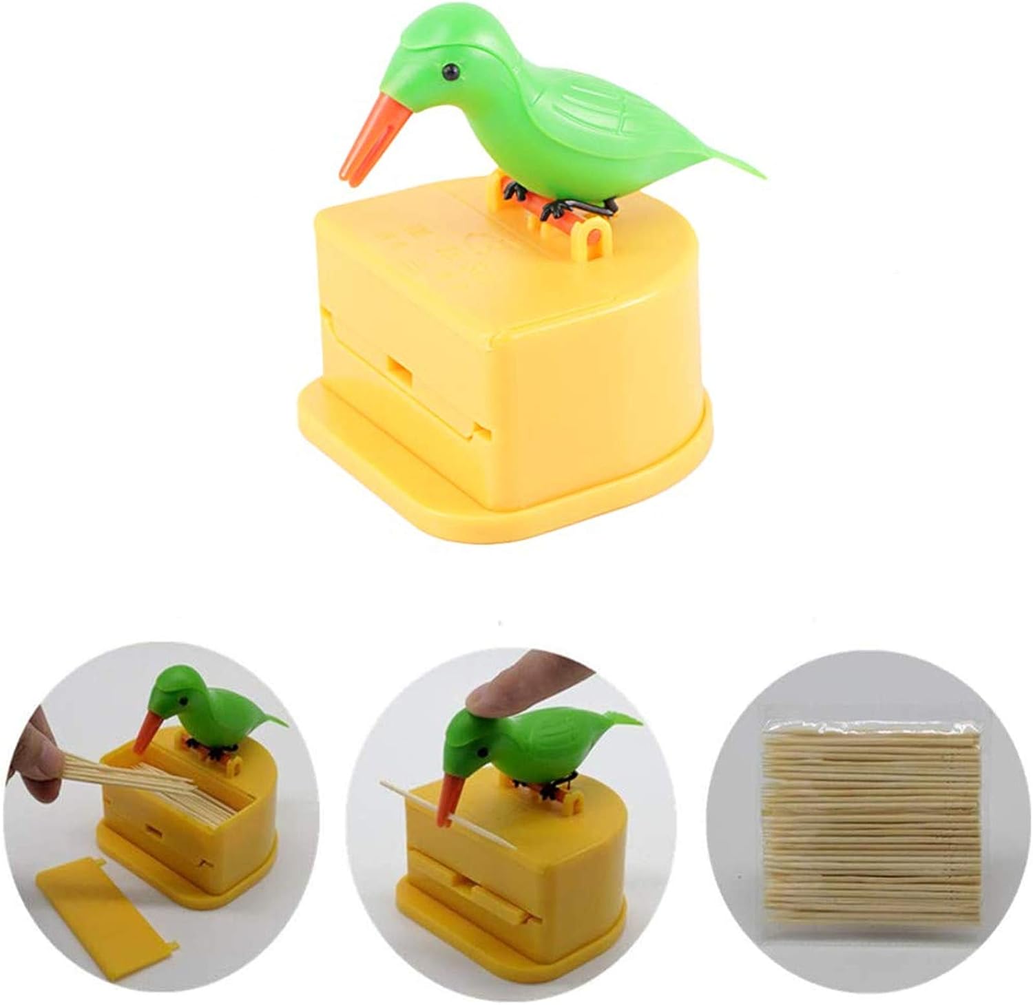 New Bird Toothpick Dispenser，Telescopic Automatic toothpick dispenser ...