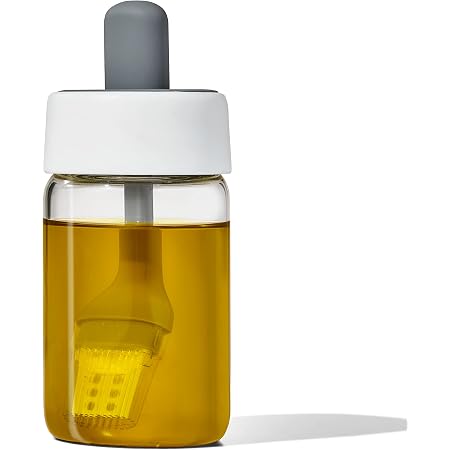 Amazon.com: OXO Good Grips Glass Oil Bottle and Silicone Brush, 8 oz ...