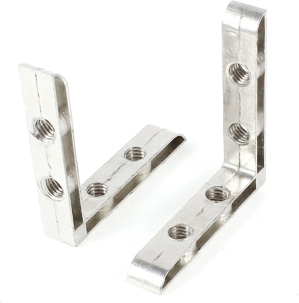 Amazon.com: uxcell 2 Pcs L Shape Metal Corner Brace Right Angle Bracket ...