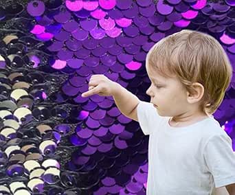 5mm Hign Density Sensory Wall Sequin Flip Fabric for Kids, Reversible ...