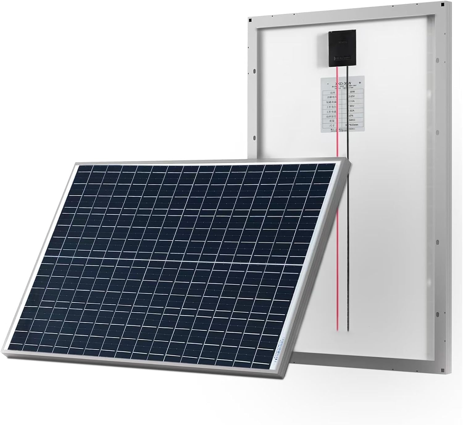 Amazon.com : ODF 20w Solar Panel, Monocrystalline Photovoltaic Panel ...