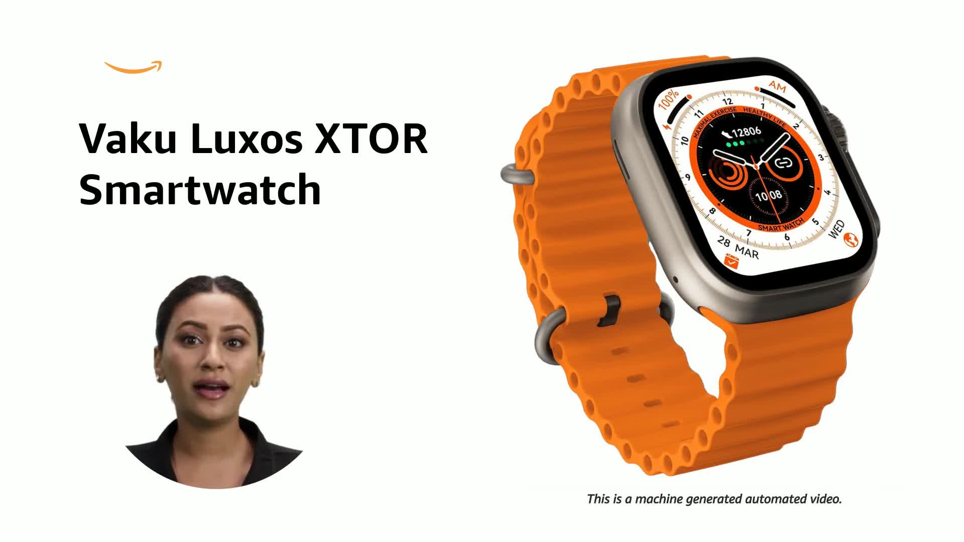 Watch Vaku Luxos XTOR Smartwatch Overview on Amazon Live