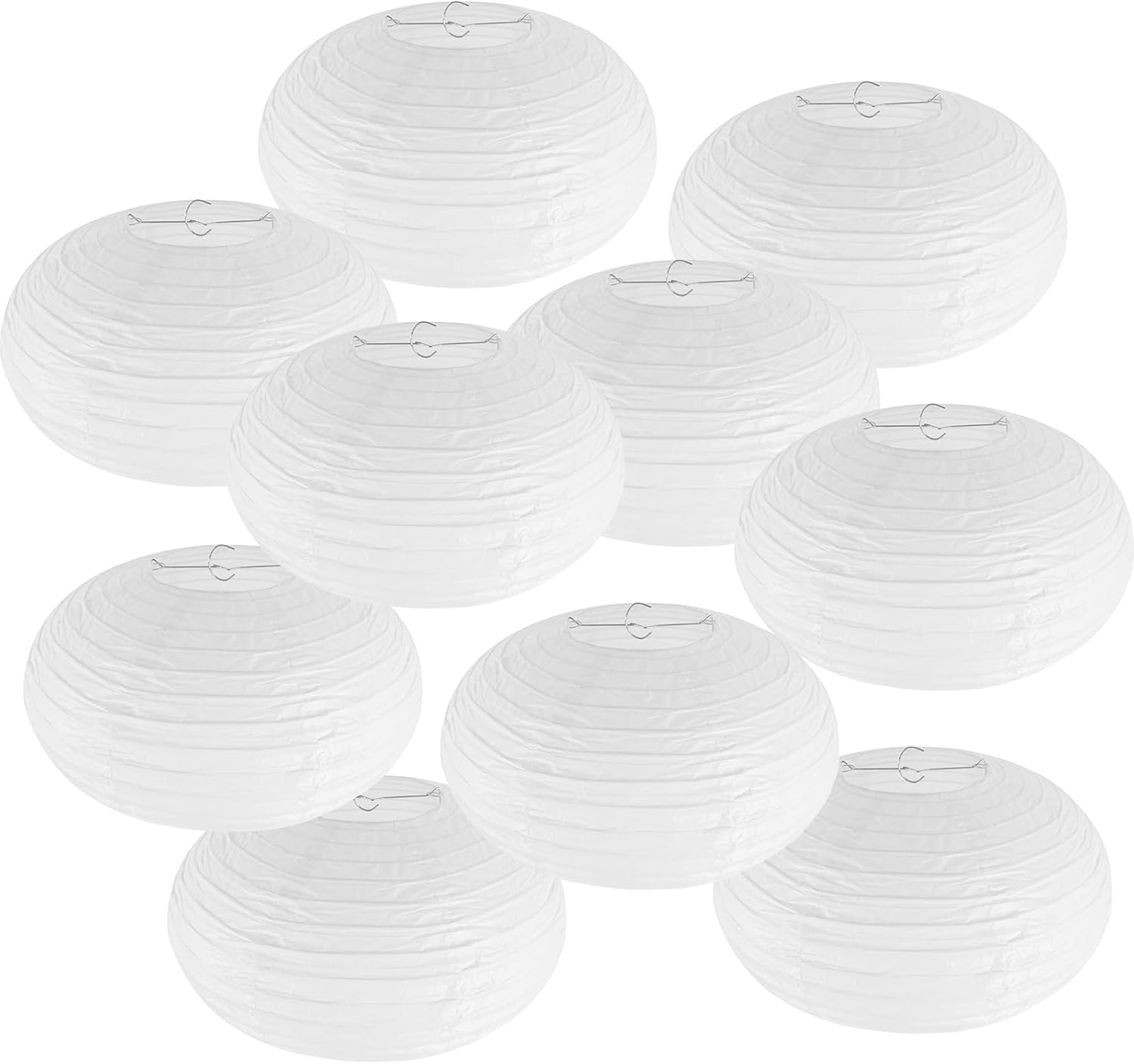 Amazon.com: zilue Paper Lanterns Party Decorations, Hanging White Paper ...