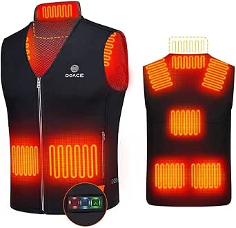 Amazon.com: DOACE Upgraded Heated Vest for Men and Women, Smart ...