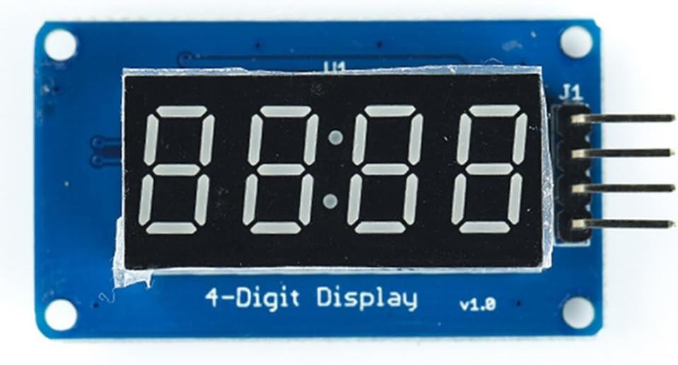 Amazon.com: 4 Bits Digital Tube LED Display Module With Clock Display ...
