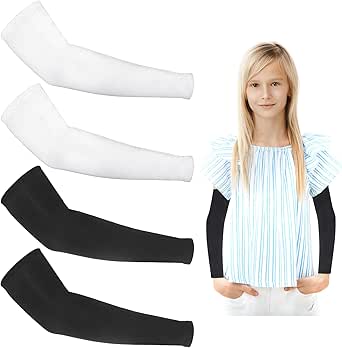Kids Arm Sleeves Youth Arm Sleeves Breathable Arm Compression Sleeve ...