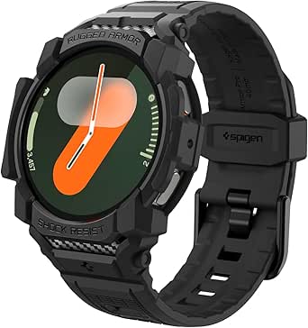 Spigen Capa Rugged Armor Pro projetada para Samsung Galaxy Watch 7 de 40 mm com pulseira ...