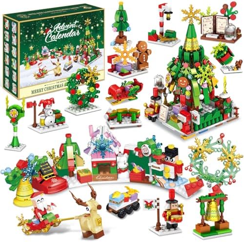 Amazon.com: HOGOKIDS 2024 Christmas Advent Calendar Building Set - 24 ...