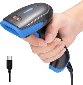 Amazon.com: Tera 1D Laser Barcode Scanner USB Wired Plug and Play ...
