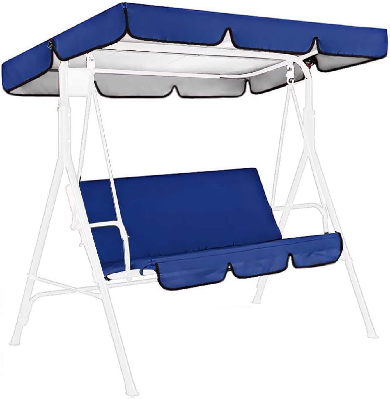 Amazon.com : Typutomi Patio Swing Canopy Cover Set, Replacement Canopy ...