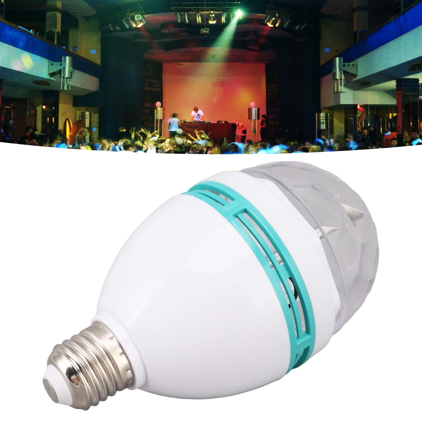 Party Colored Led Bulbs HARBOLLE 2 Pack RGB Color Rotating