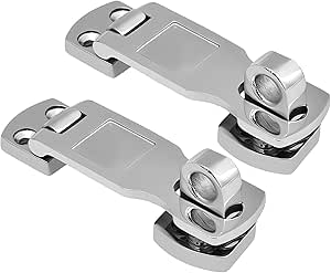 Hasp Latch, 3 Inch Marine Grade 316 Stainless Steel Door Hasp Latch ...