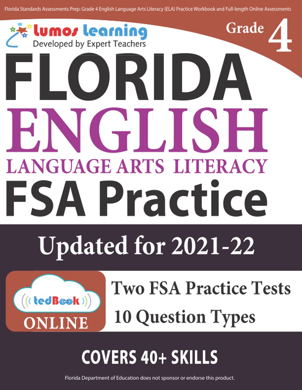 Florida Standards Assessments Prep: Grade 4 English Language Arts ...
