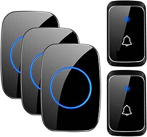 Amazon.co.jp: Smart Doorbell, Doorbell, DC Battery Operated Wireless ...