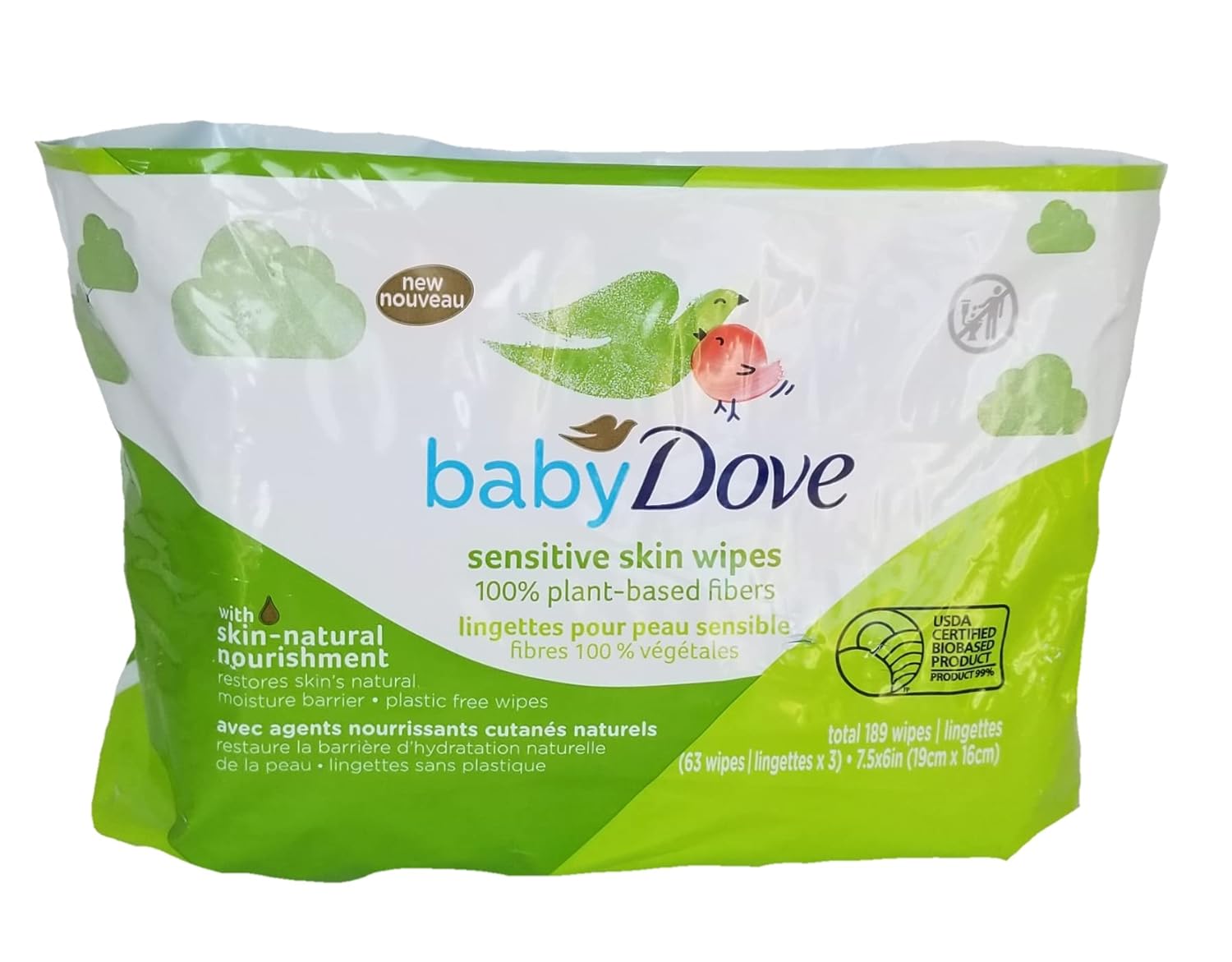 Amazon.com: Sensitive Skin Wipes 100% Plant-Based Fibers, restores skin ...