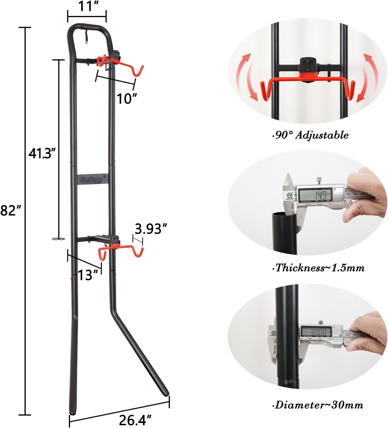 YueTong Standing Bike Rack Garage for Bicycle Storage,Indoor Bike ...