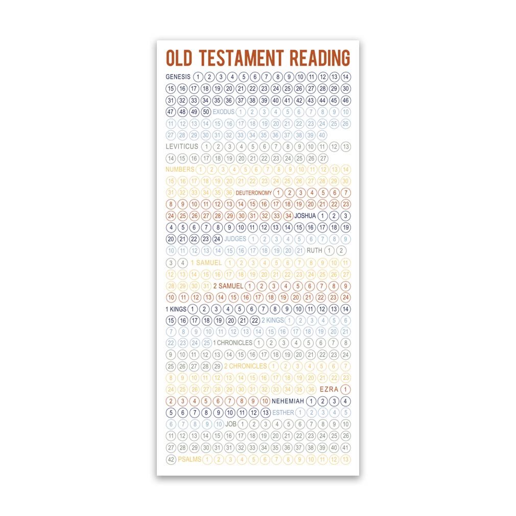 Amazon.com : Old Testament Reading Chart Bookmark : Office Products