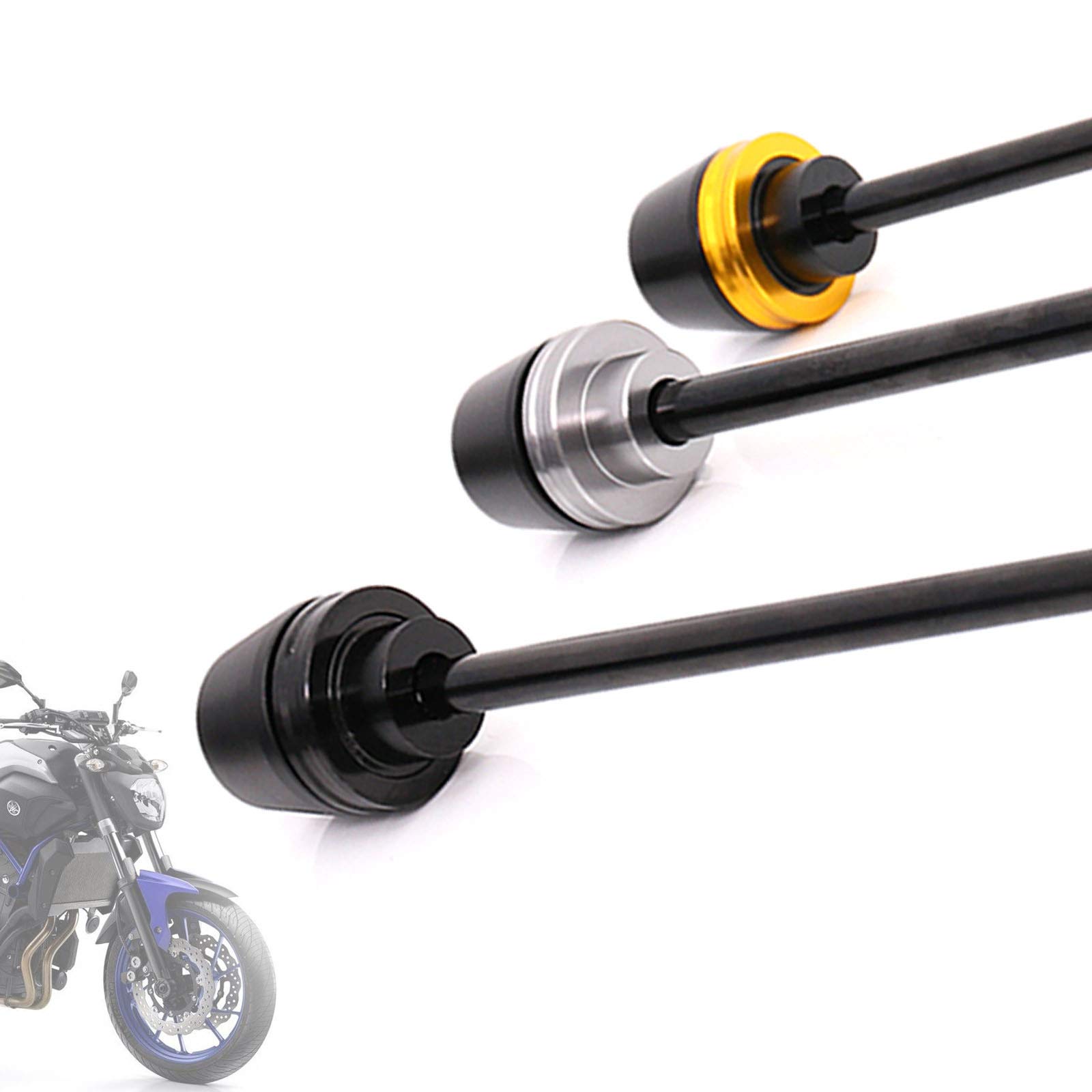 Motorwheel Fork Sliders Front Rear Axle Fork Crash Slider For MT09 ...