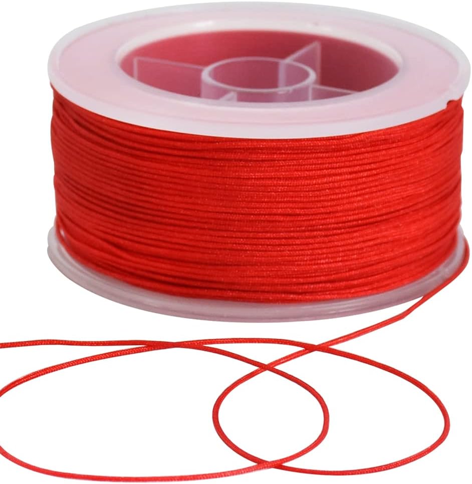 Amazon.com: 1mm Elastic Cord for Bracelets Necklaces, Cakasi 110 Yards ...