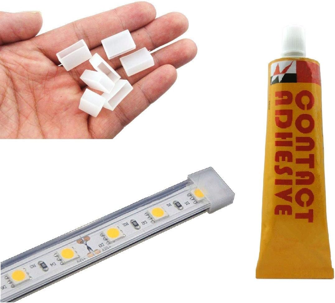 Amazon.com: MSDUSA 50 Pack End Cap Cover with Sealant Use for 12mm/0 ...