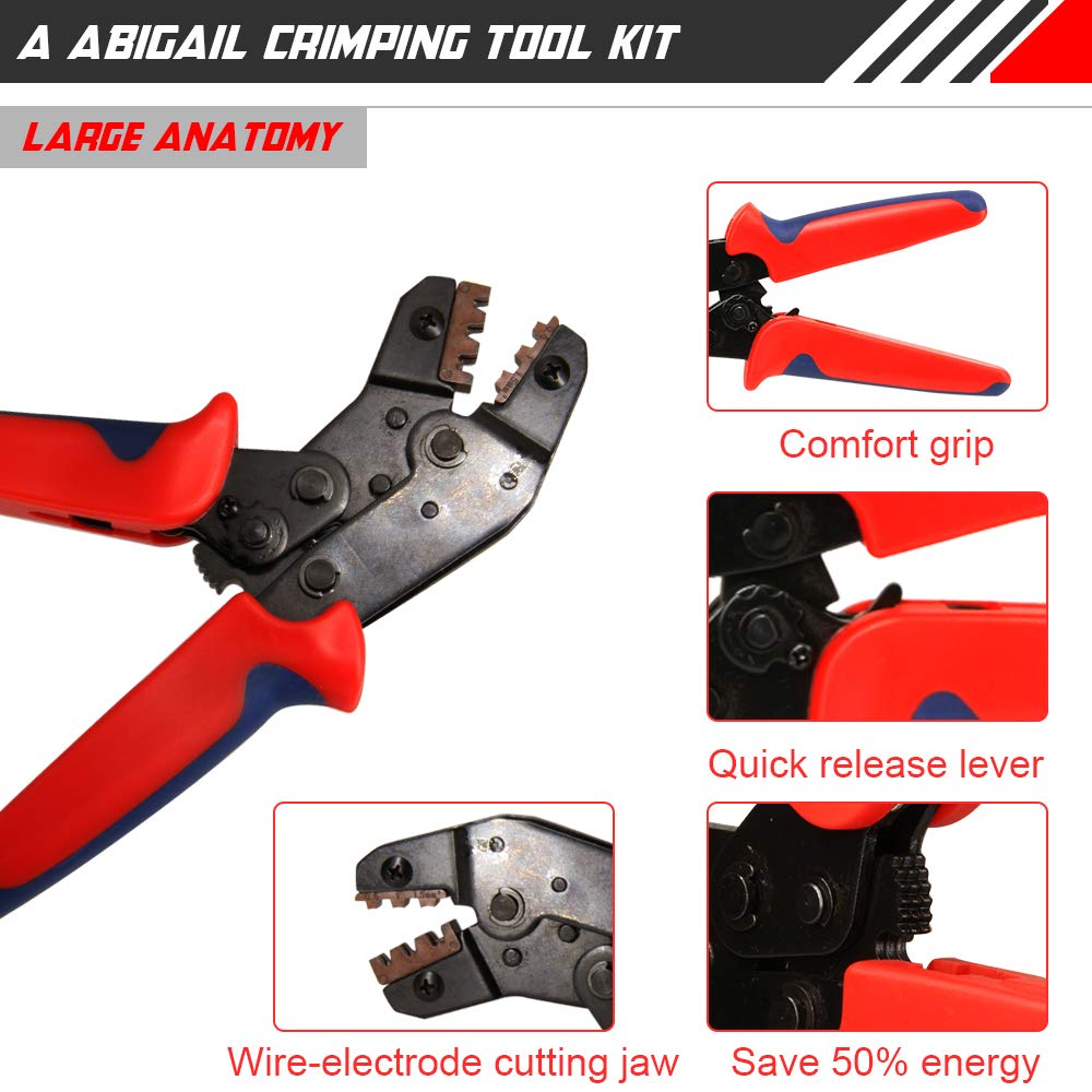 Buy Wire Terminals Crimping Tool Kit, Self-Adjusting Automatic ...
