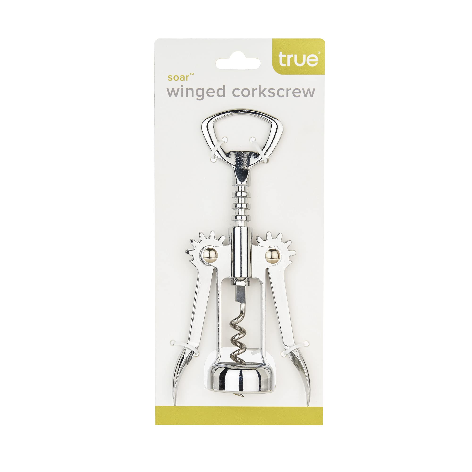 Snapklik.com : True Soar Winged Corkscrew Wine Opener - Self Centering Worm