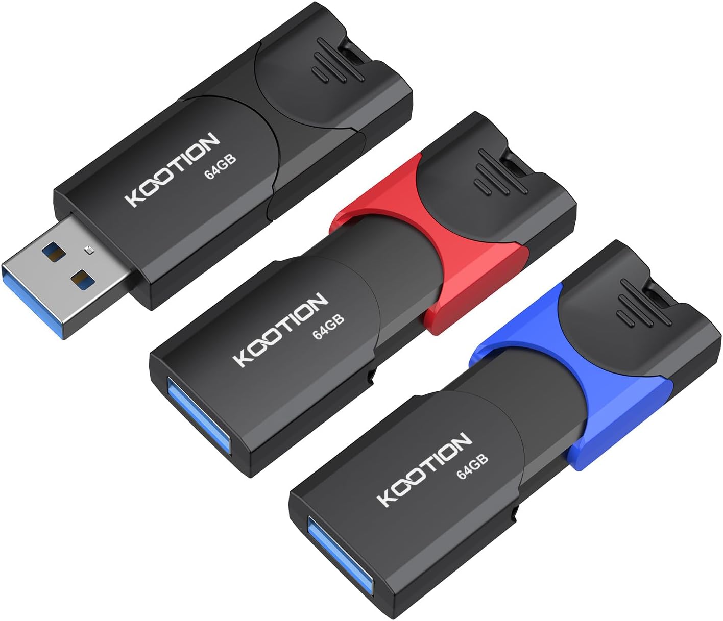 KOOTION Chiavetta USB 64 GB 3 pezzi USB 3.0 USB C Stick Flash Drive ...