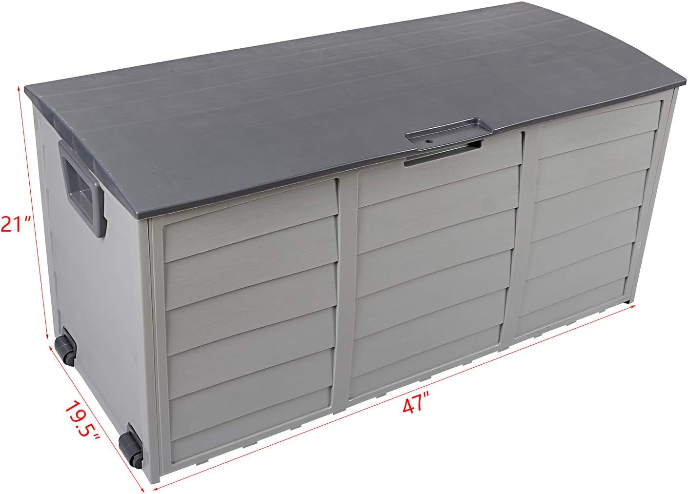 HomVent Caja de almacenamiento exterior de 75 galones, contenedor de ...